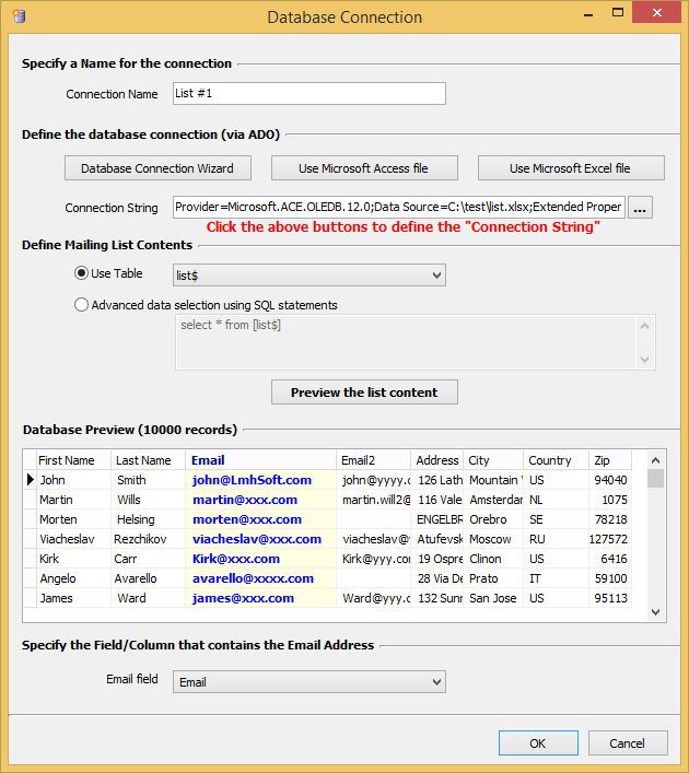e-Campaign Version 10 Screenshots - Mailing List Software